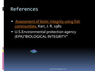 Biotic integrity ppt | PPTX