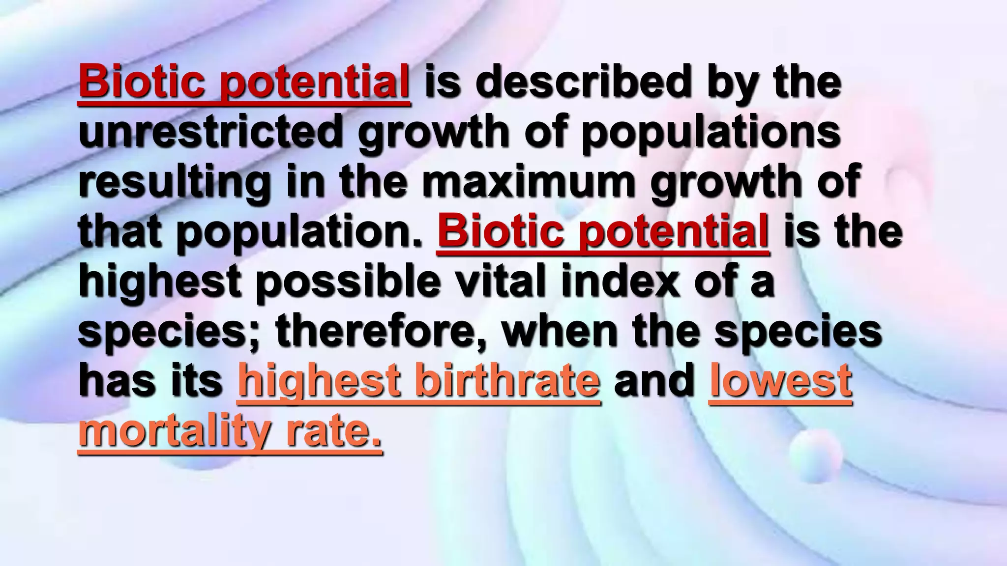 Biotic Potential & Environmental Resistance.pptx
