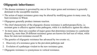 biotic stress resistance plant breeding and genetics | PPTX