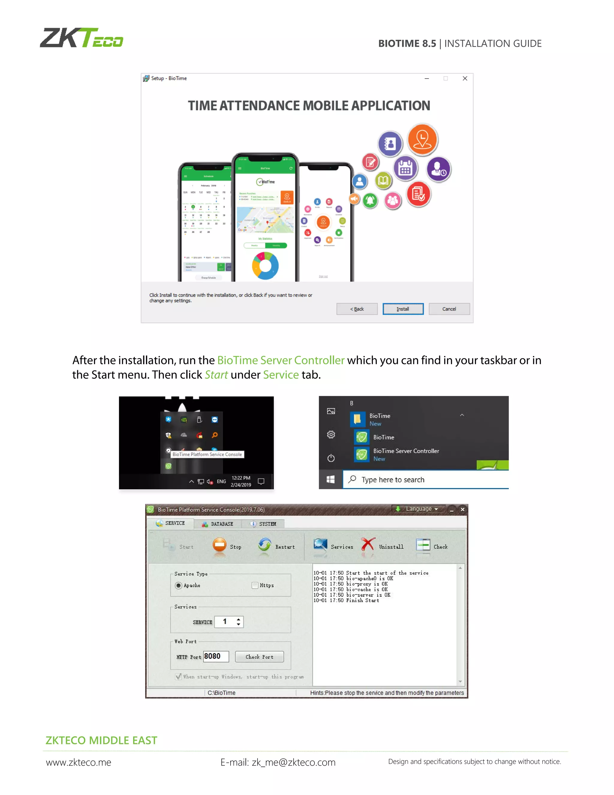 Bio time 8.5 installation guide | PDF