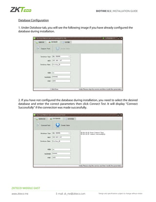 Bio time 8.5 installation guide | PDF