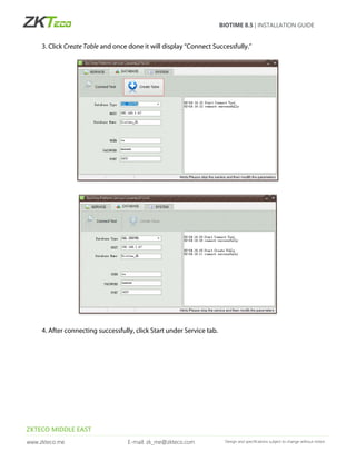 Bio time 8.5 installation guide | PDF