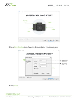 Bio time 8.5 installation guide | PDF