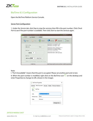 Bio time 8.5 installation guide | PDF