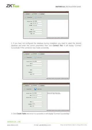 Bio time+8.0+installation+guide 20191202 | PDF