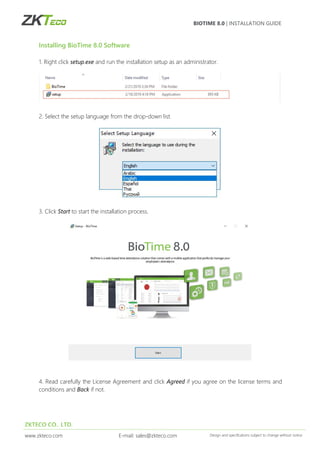Bio time+8.0+installation+guide 20191202 | PDF