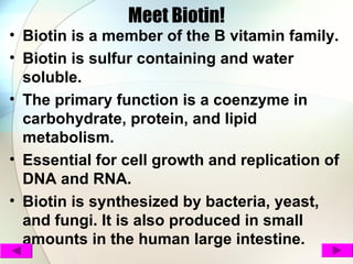 Biotin ppt. | PPT