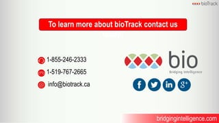 bioTrack - The Anytime, Anywhere Livestock Management Solution | PPTX