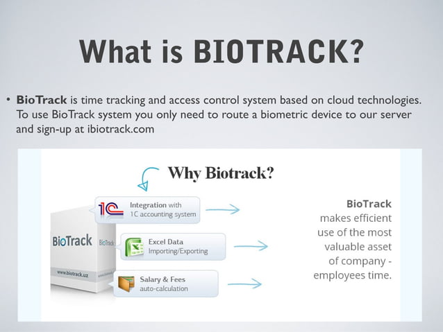 Biotrack - Cloud-based Time and Attendance Solution | PPT