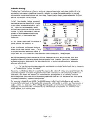 Bio Trak Importance Of Good Non Viable Measurements Us Cc 102 B | DOCX ...