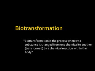 Biotransformation in Plant Tissue Culture and Animal Cell Culture | PPTX