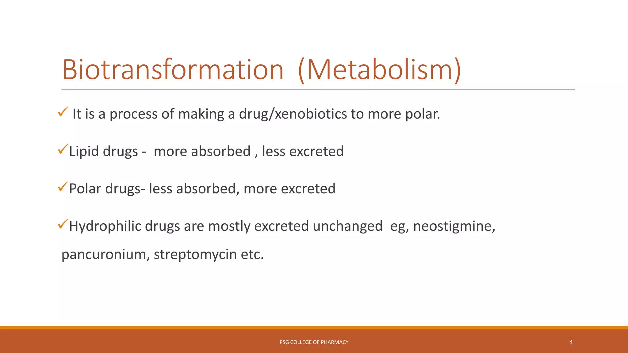 Biotransformation-pharmacology | PPTX
