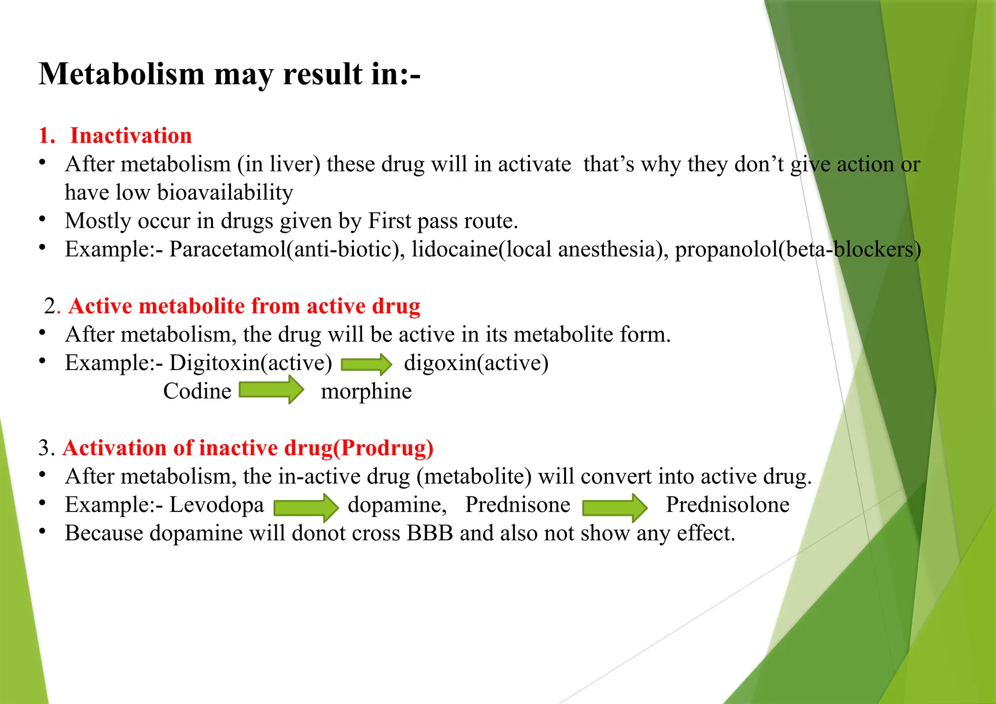 Biotransformation or metabolism of Drugs Unit-4.pptx. | PPT