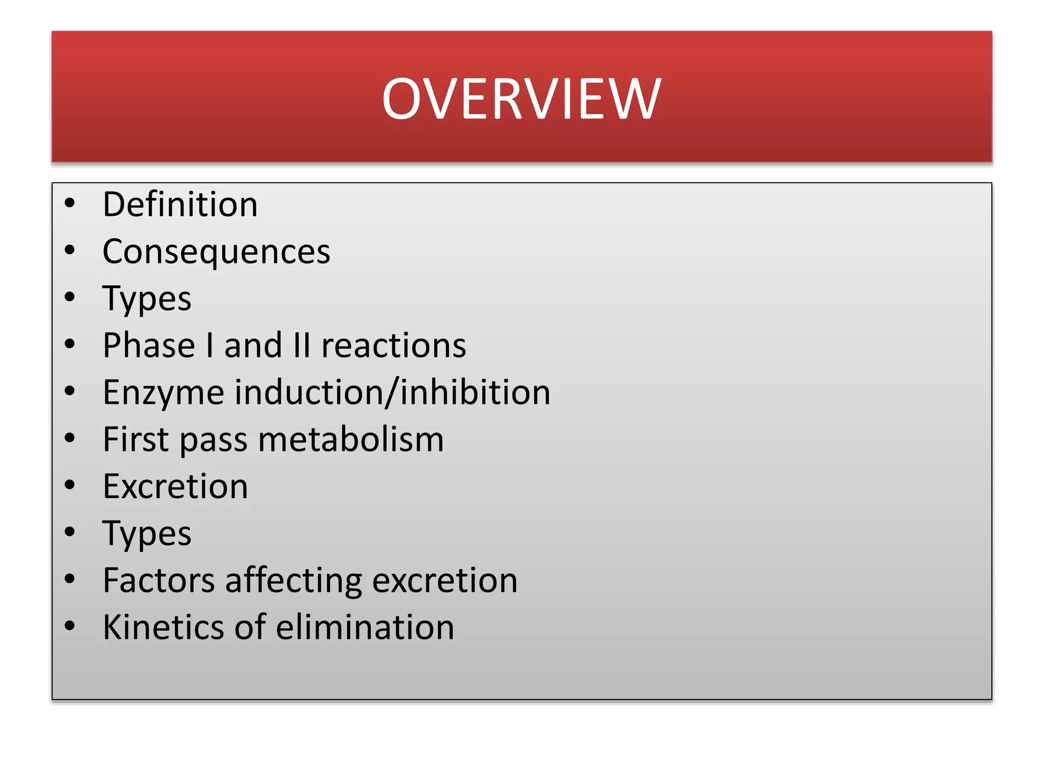 Biotransformation and elimination | PPTX