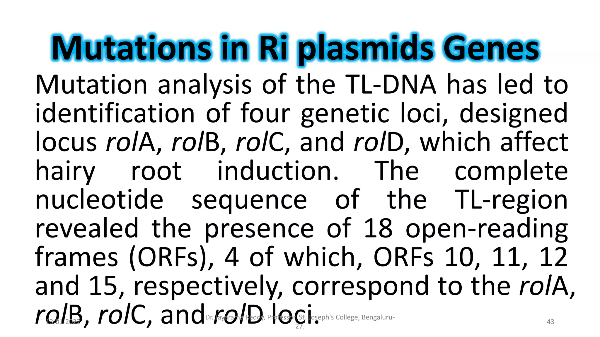 Biotransformation by Dr. Jayarama Reddy, St. Joseph's College ...