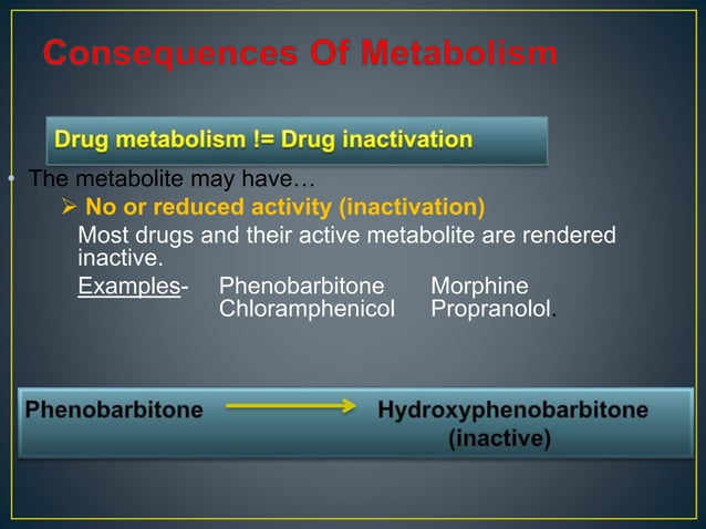 Drug metabolism : Biotransformation | PPTX