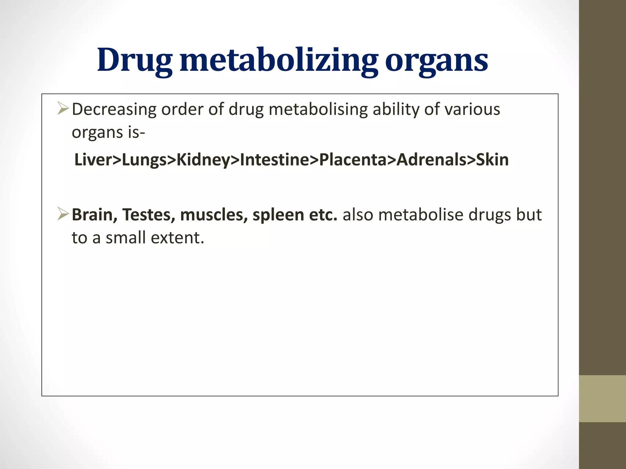 Biotransformation of drug | PPTX