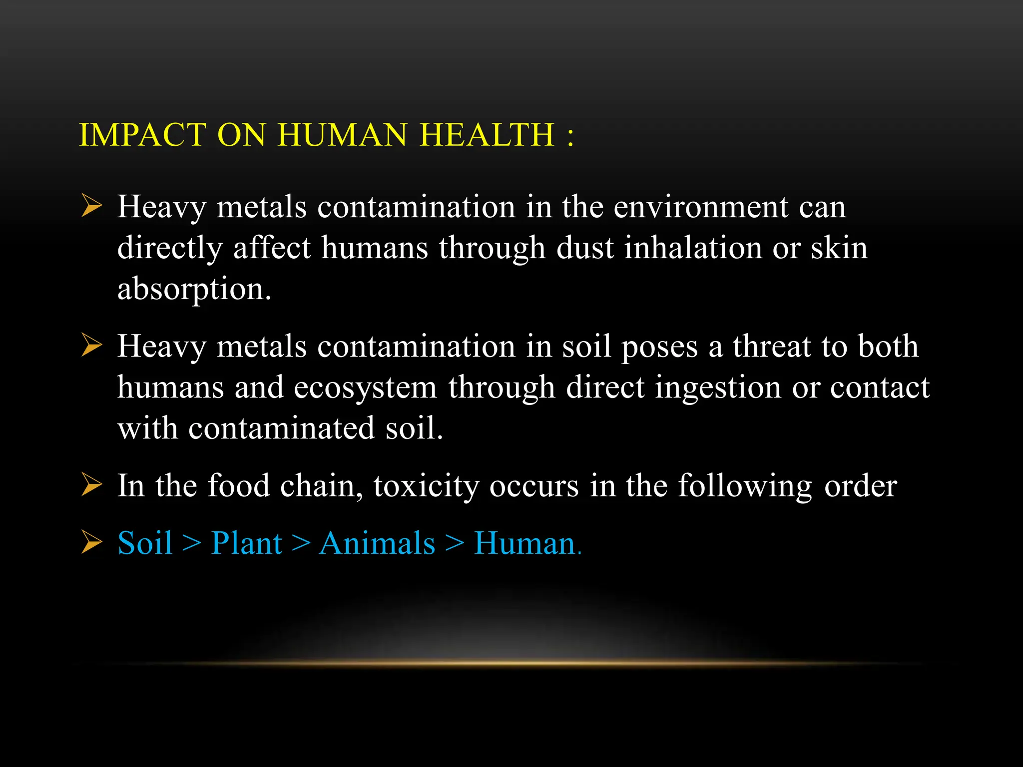 BIOTRANSFORMATION OF HEAVY METALS metal impact of heavy metals | PDF
