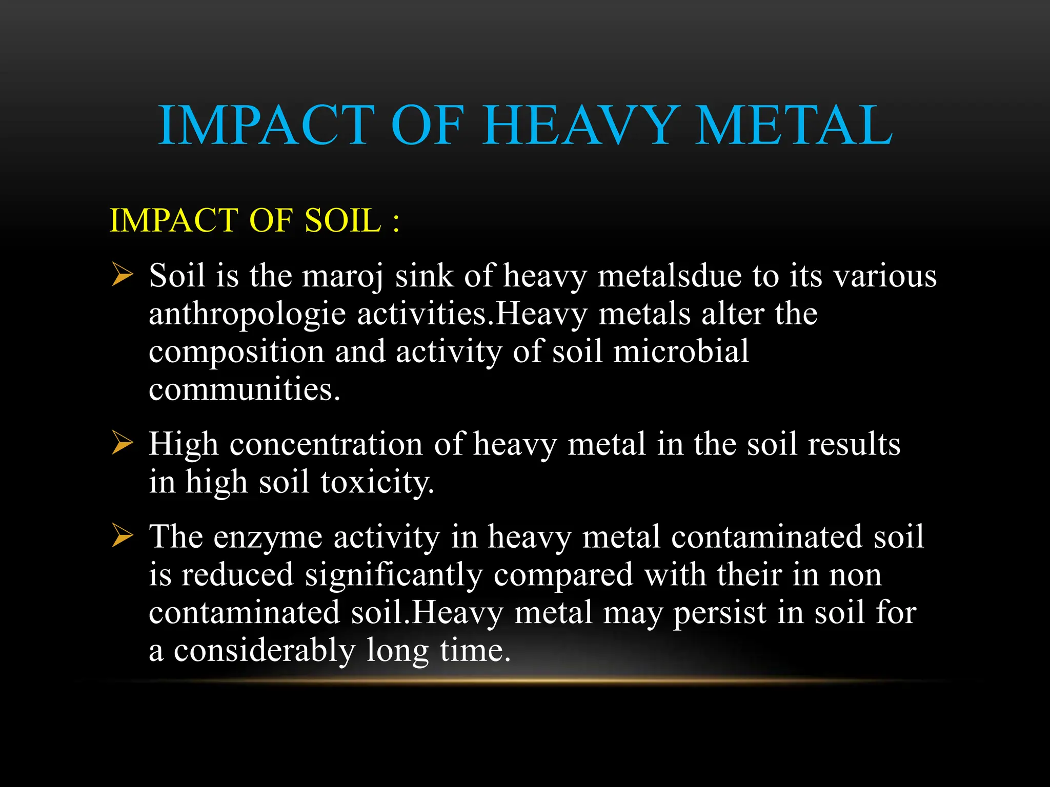 BIOTRANSFORMATION OF HEAVY METALS metal impact of heavy metals | PDF