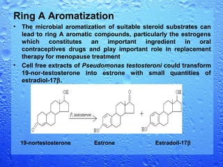 Biotransformation of steroids | PPT