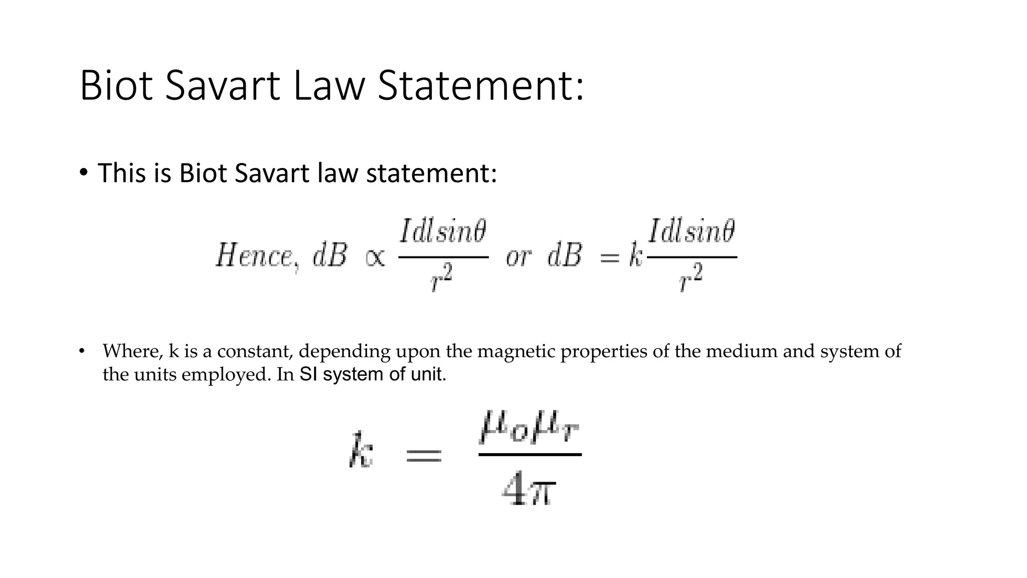 Biot savart law | PPTX