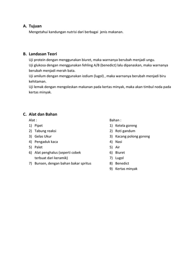 Biologi uji makanan (refisi | DOCX