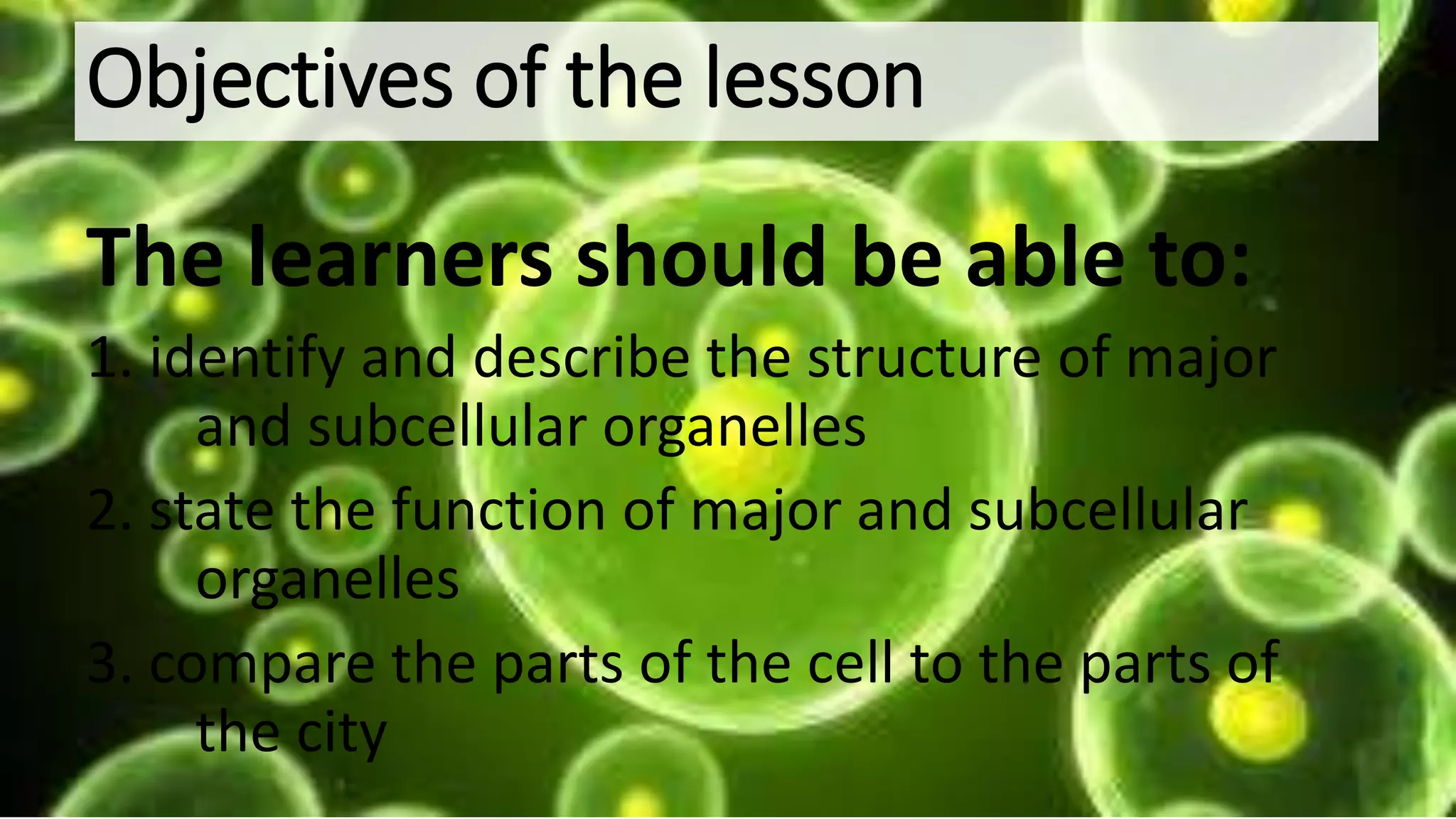 Biology 1 for grade 12 SHS (cell structure) | PPTX