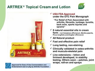 ARTREX Bone and Joint Tablets Retail Presentation | PPT