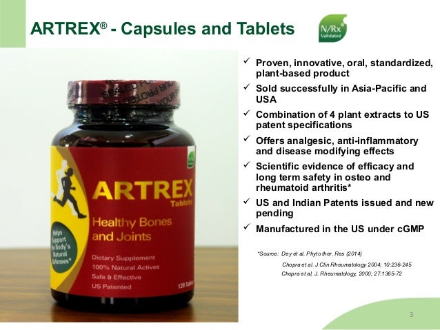 ARTREX Bone and Joint Tablets Retail Presentation