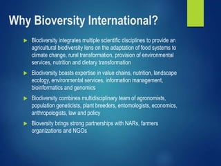 Bioversity International Strategic Plan 2014-2024 | PPTX