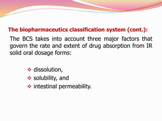 Biopharmaceutics Classification System | PPTX