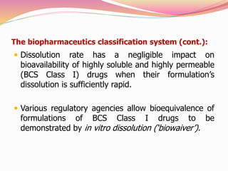 Biopharmaceutics Classification System | PPTX