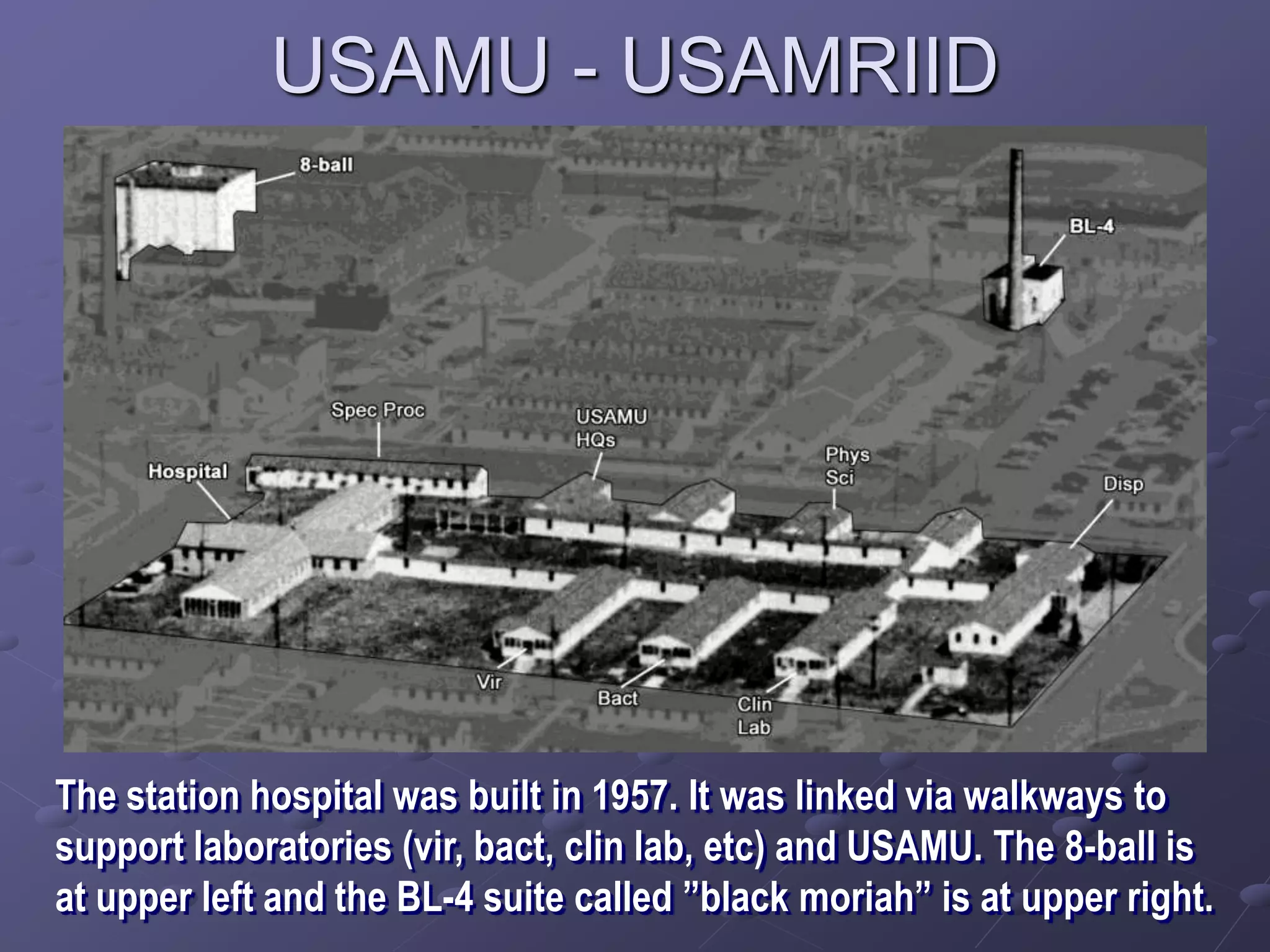 Biowarfare to biodefense operation whitecoat & usamriid history | PPTX