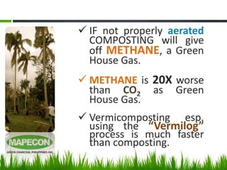 Converting Biodegradable Wastes into Green Charcoal & Vermicast | PPTX