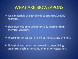 Bioweapons 2 | PPTX