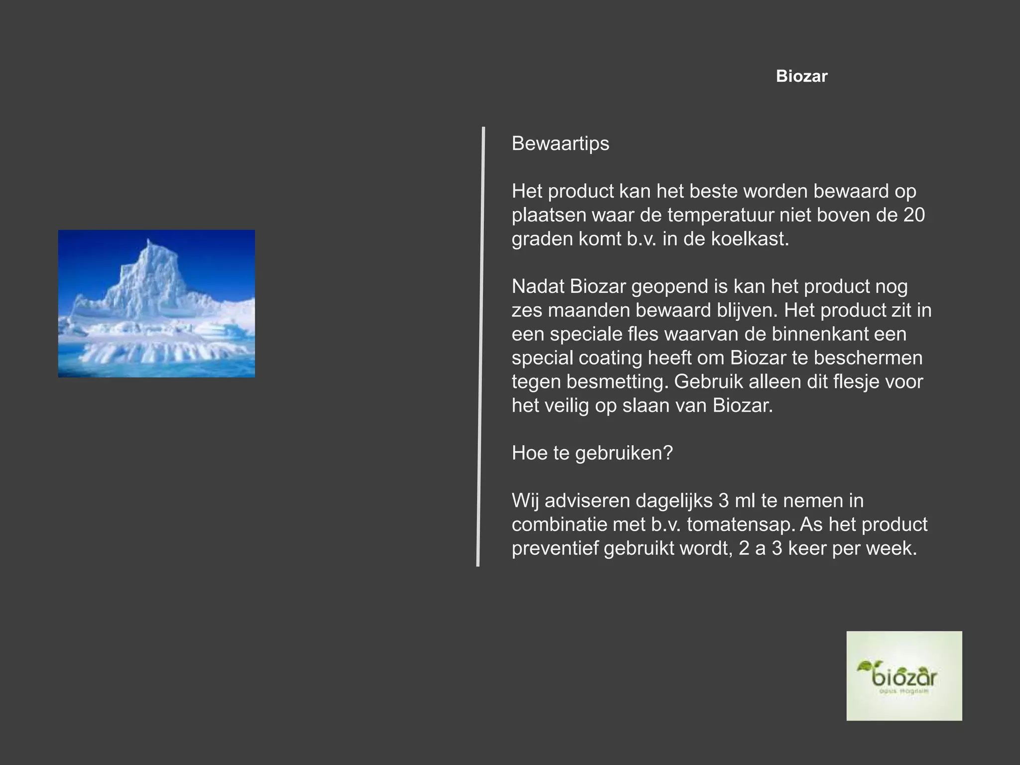 Biozar presentation ned | PPTX