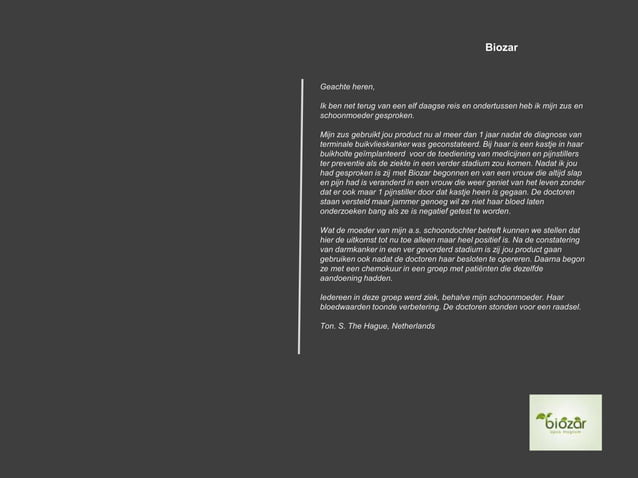 Biozar presentation ned | PPT