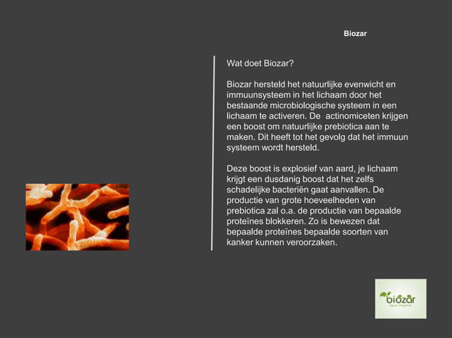 Biozar presentation ned | PPT