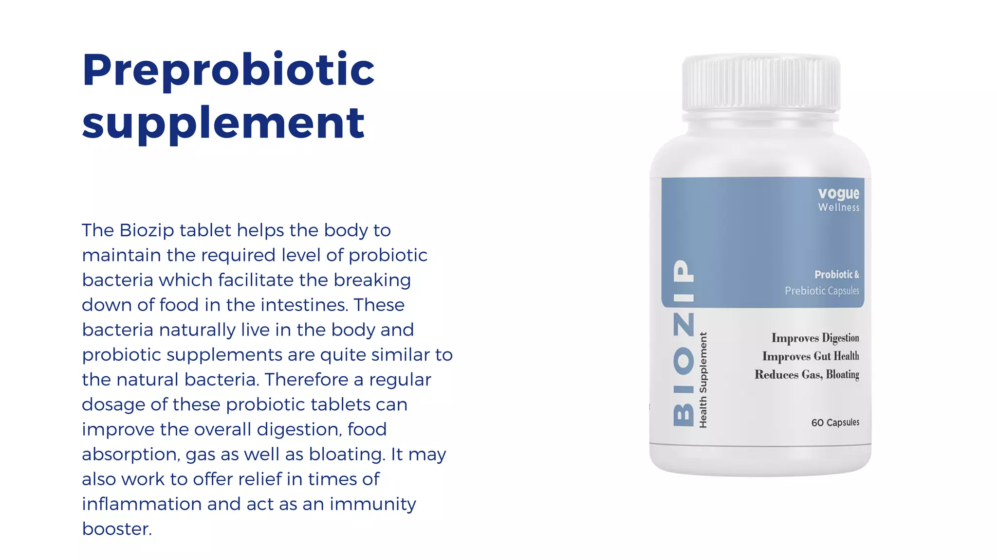 BIOZIP - Probiotic & Prebiotic Capsules | PDF | Nutrition | Healthy Living