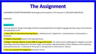 BIP60404 - Assignment 3 - Presentation Slides as PDF - Amir Uva & Pat ...