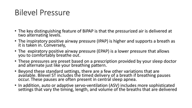 Bipap | PPTX | Lung and Respiratory Health | Diseases and Conditions