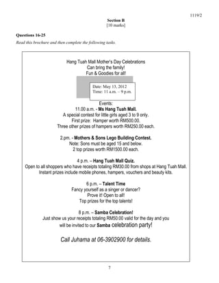 Bi paper 2 spm trial 2013 | PDF