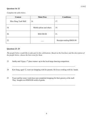 Bi paper 2 spm trial 2013 | PDF