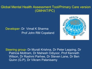 Validation of Global Mental Health Scale - Prize Presentation | PPT