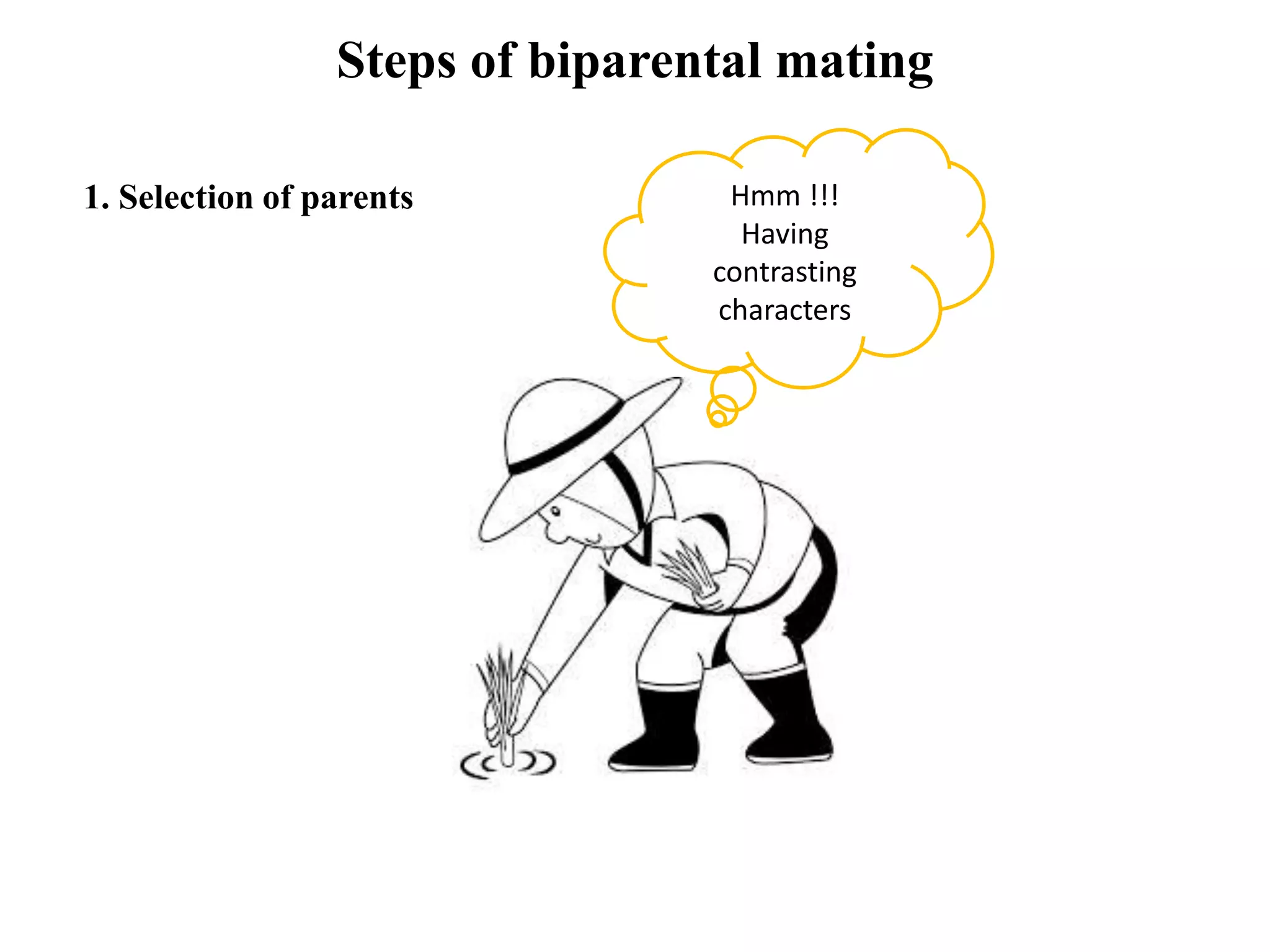 Biparental mating design | PPTX