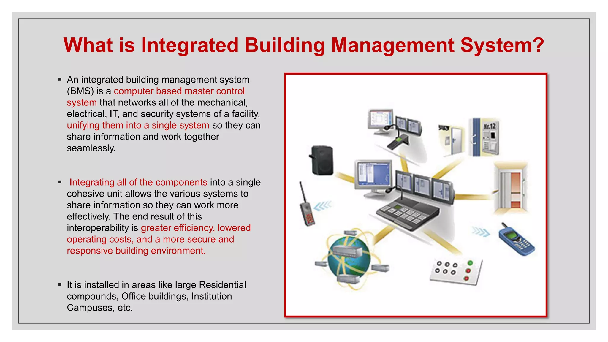 Building Information Modelling (BIM) and Integrated buliding management system (IBMS) | PPT
