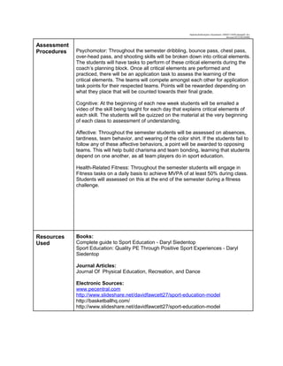 BIP Basketball Unit Plan-Final | DOC