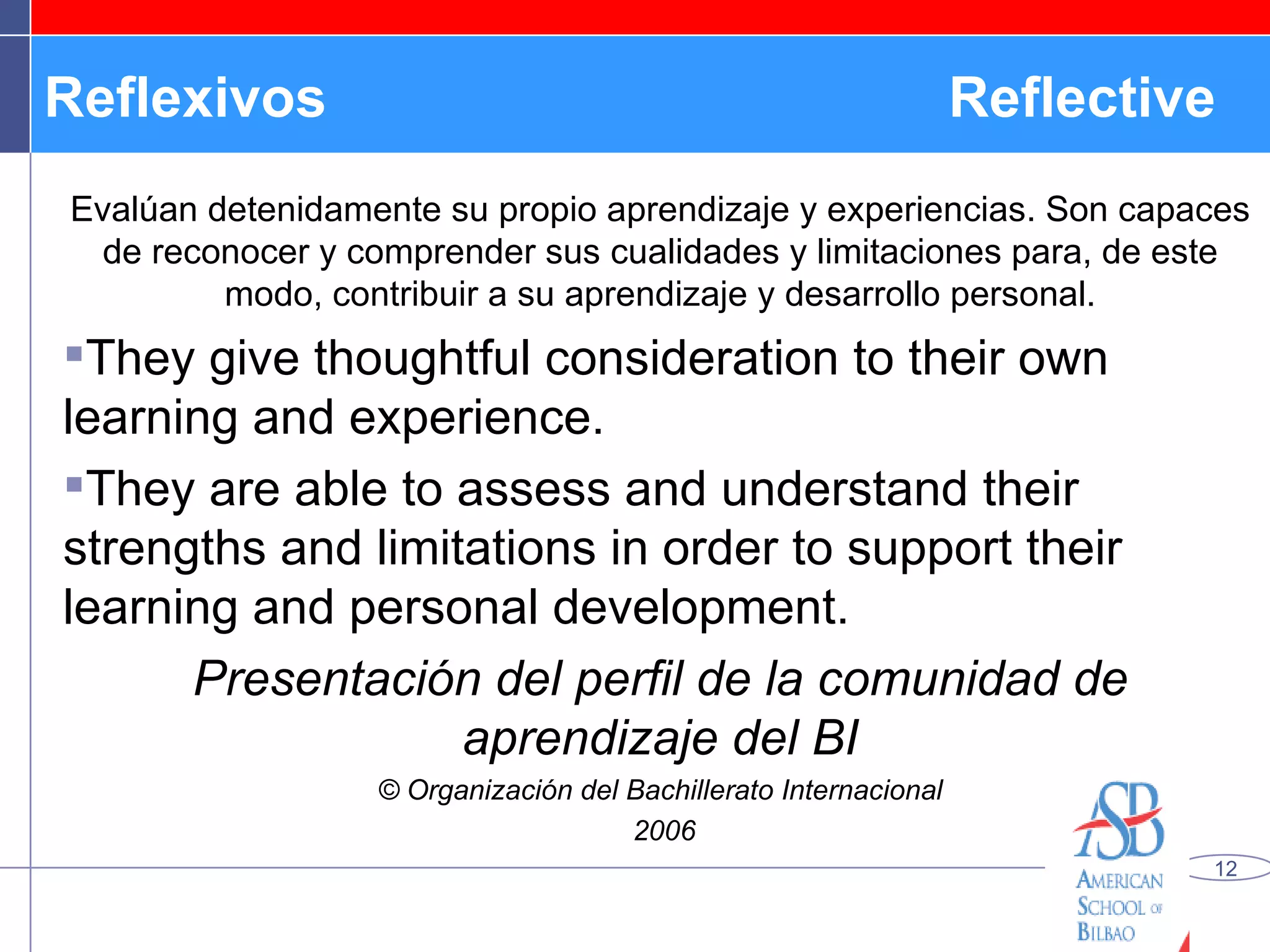 Bi perfil de aprendizaje | PPT