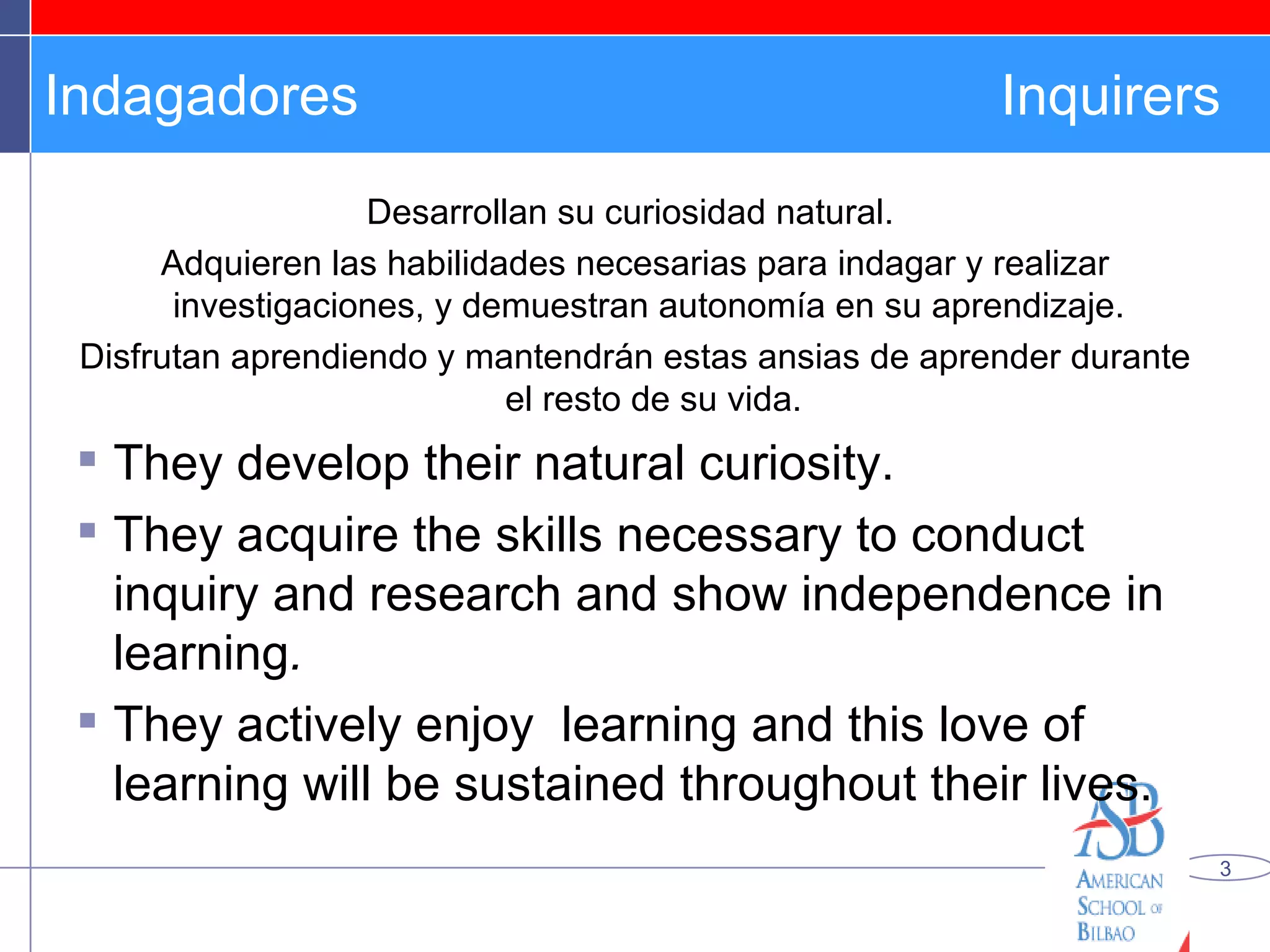 Bi perfil de aprendizaje | PPT