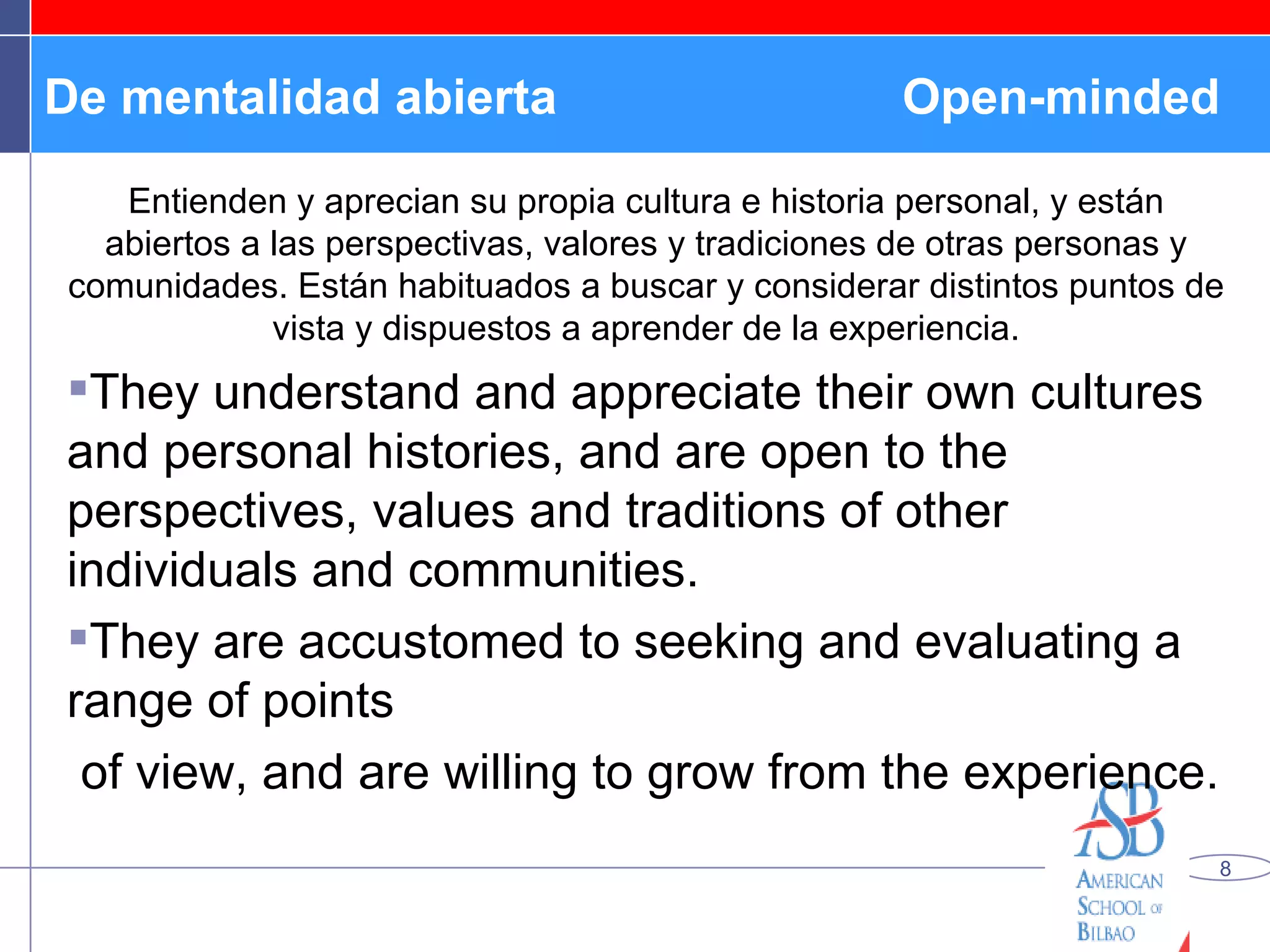 Bi perfil de aprendizaje | PPT
